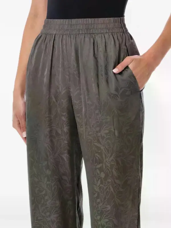 GOLDEN GOOSE Jacquard-floral Elasticated-waist Trousers