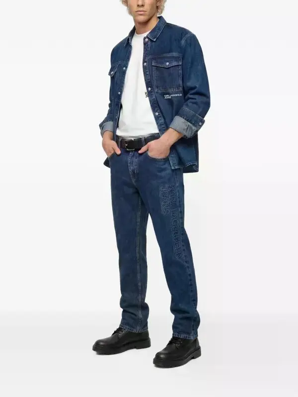 Karl Lagerfeld Straight Logo Jeans