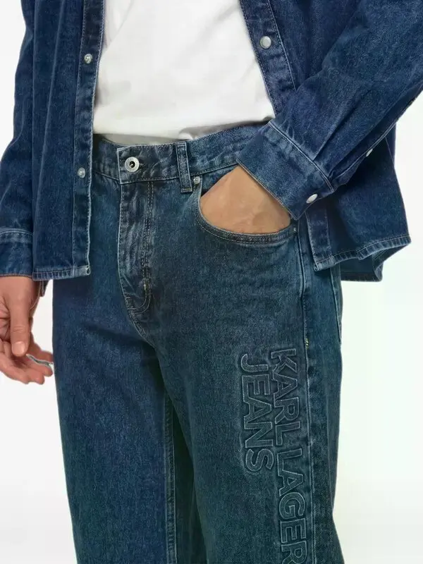 Karl Lagerfeld Straight Logo Jeans