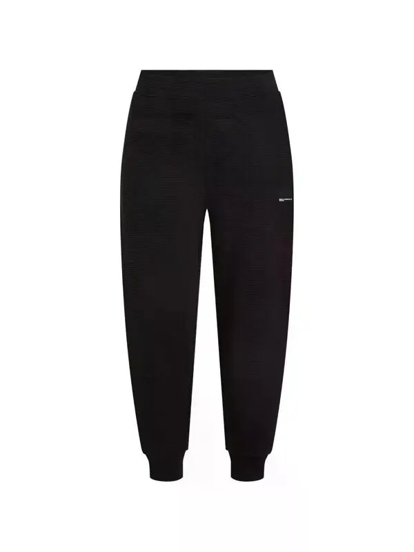 Karl Lagerfeld Waffle-knit Track Pants - Black