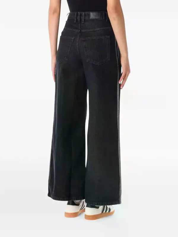 Adidas Side-stripe Wide-leg Jeans