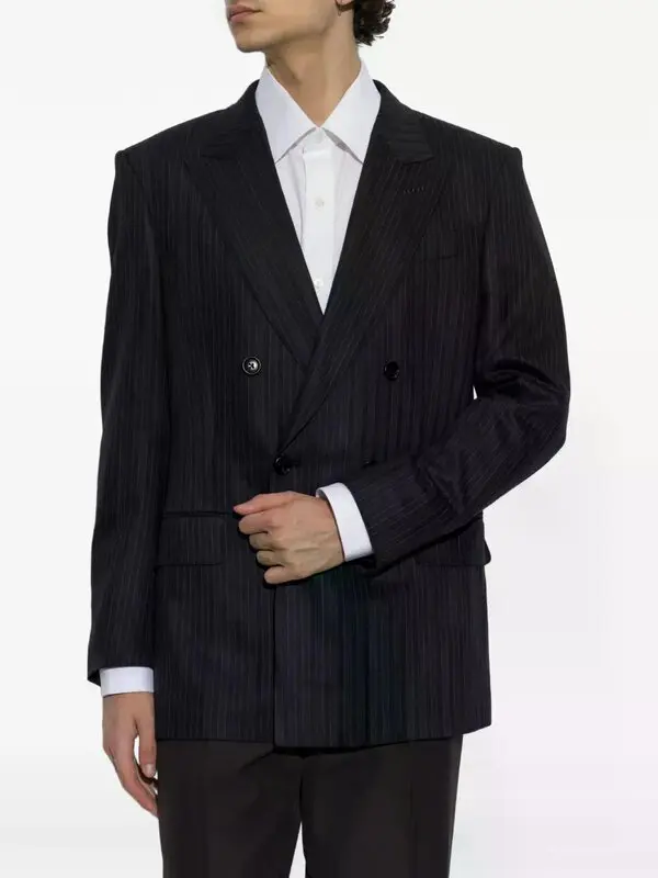 TOM FORD Double-breasted Pinstripe Blazer