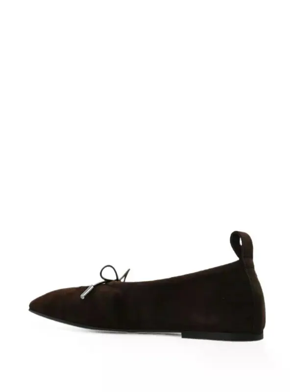 ALOHAS Rosalind Ballet Flats With Bow Detailing - Brown