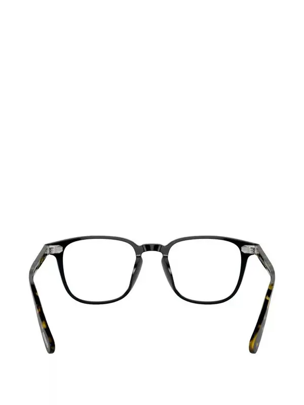 Oliver Spencer Square Frame Eyeglasses With Tortoiseshell Detail
