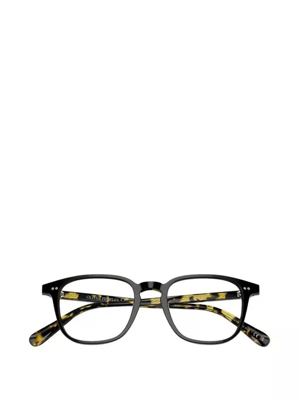 Oliver Spencer Square Frame Eyeglasses With Tortoiseshell Detail