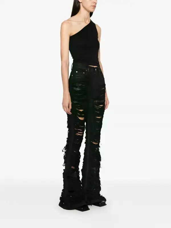 Rick Owens Ribbed Ziggy Top - Black