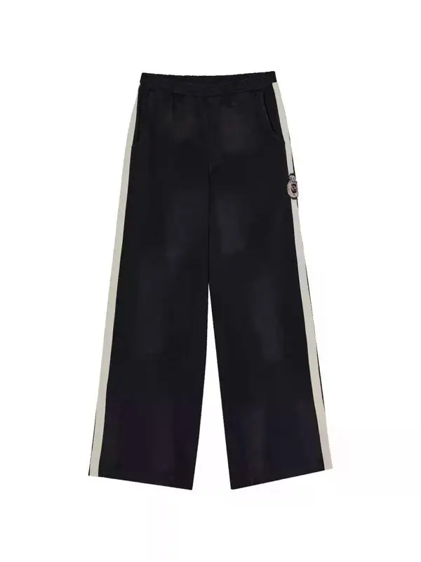 424 Logo-patch Side-stripe Track Pants - Black
