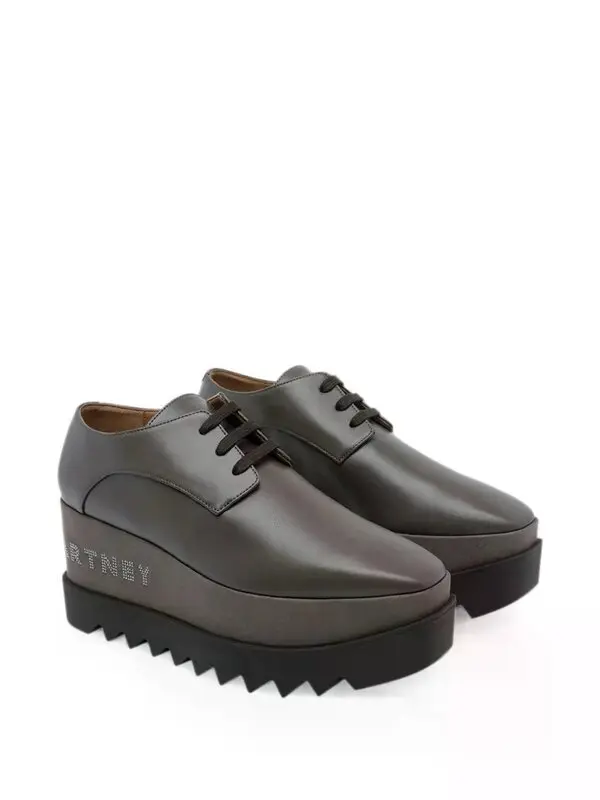 Stella McCartney Elyse Platform Lace-up Derby Shoes - Grey