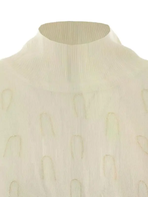 Fabiana Filippi Embellished High-neck Sweater - Neutrals