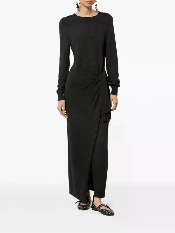Isabel Marant Étoile Jozira Long Fine-knit Sweater Dress - Grey