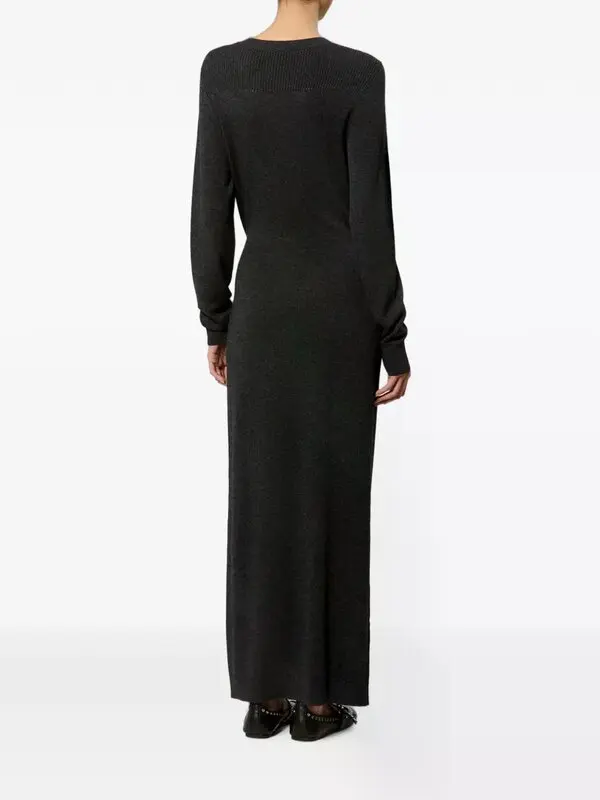 Isabel Marant Étoile Jozira Long Fine-knit Sweater Dress - Grey