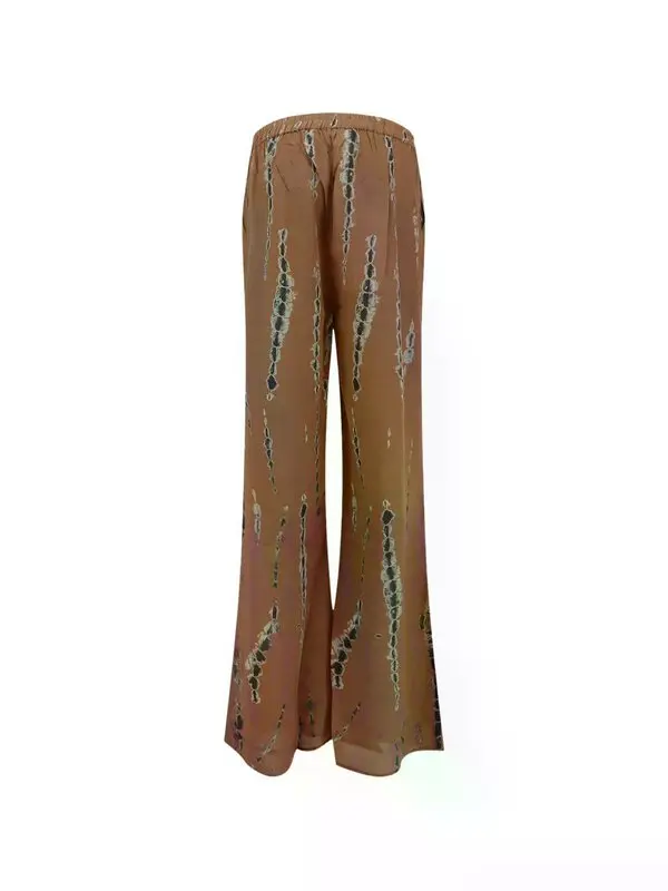 MES DEMOISELLES Printed Silk Trousers