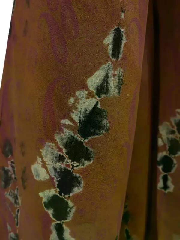 MES DEMOISELLES Printed Silk Trousers