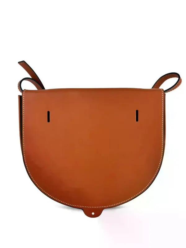 Loewe Heel Small Leather Pouch - Brown