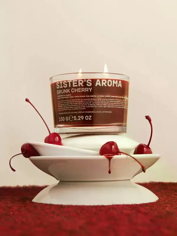 SISTER’S AROMA Drunk Cherry Candle