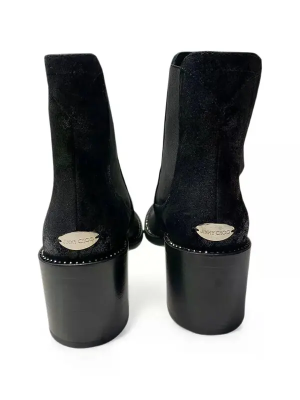 JIMMY CHOO Merril Crystal-welt Ankle Boots - Black