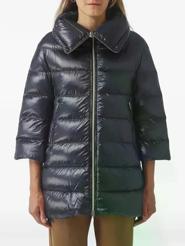 Herno Quilted High-neck Jacket - Blue
