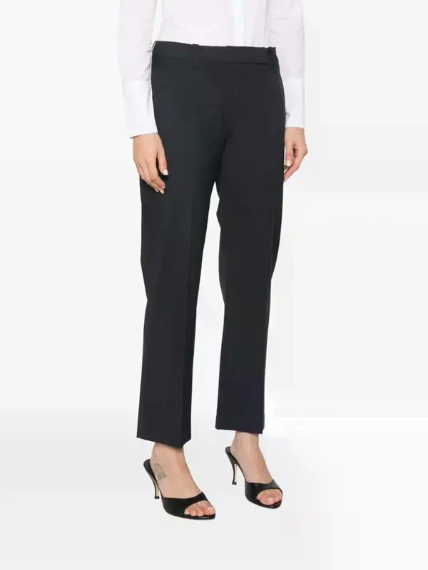 Brunello Cucinelli Pressed Crease Wool Trousers