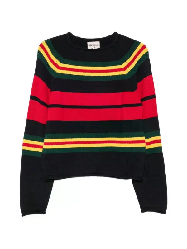 SEMICOUTURE Striped Sweater - Blue