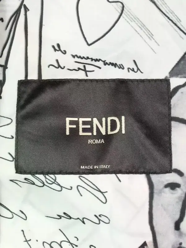 Fendi Patterned Zip-up Blouson Jacket