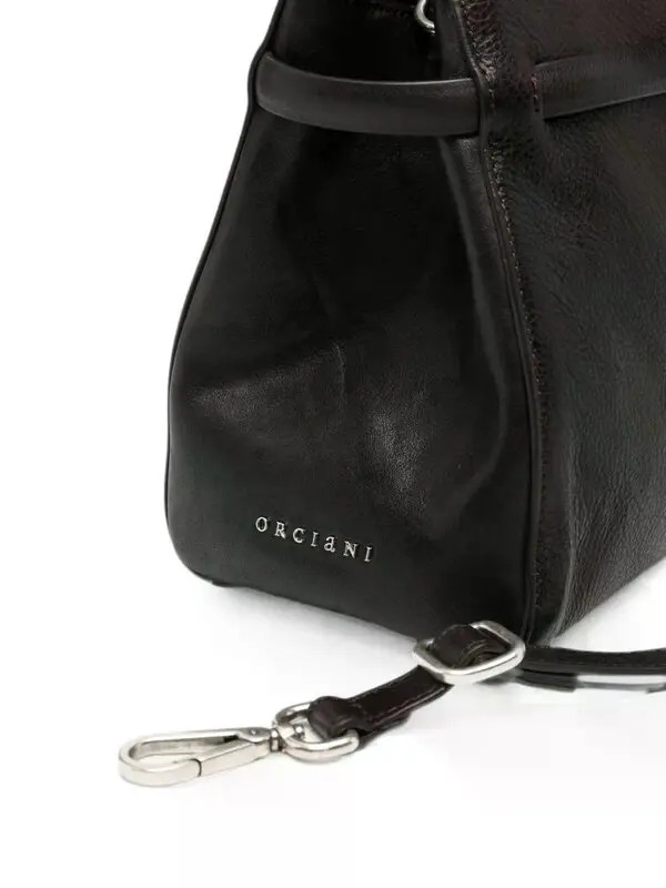 Orciani Aura Large Leather Tote Bag
