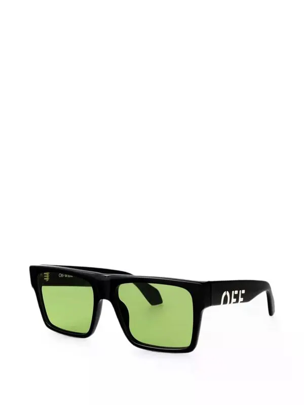 Off-White Casper Logo-detail Sunglasses - Black