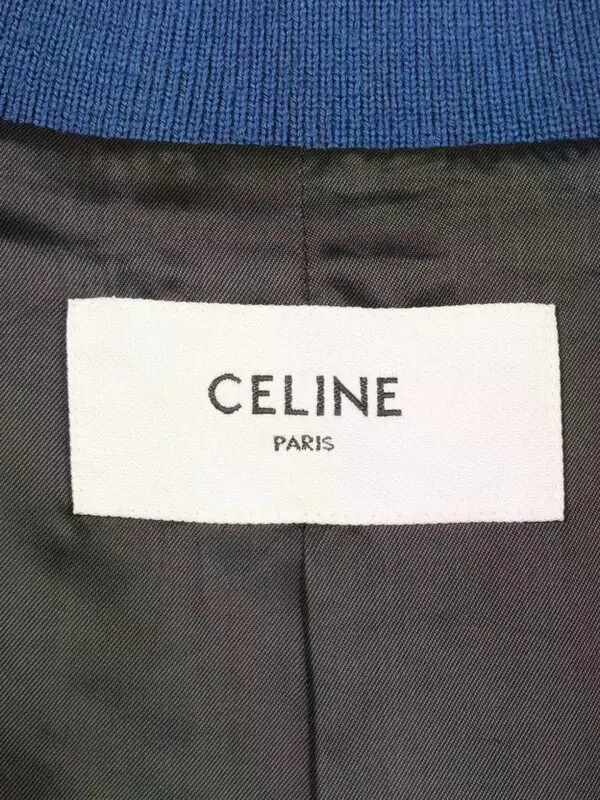Celine 2010s Teddy Varsity Jacket