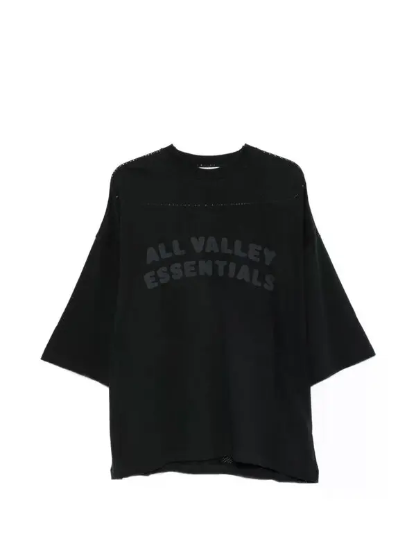 Fear Of God Logo-print Mesh T-shirt - Black