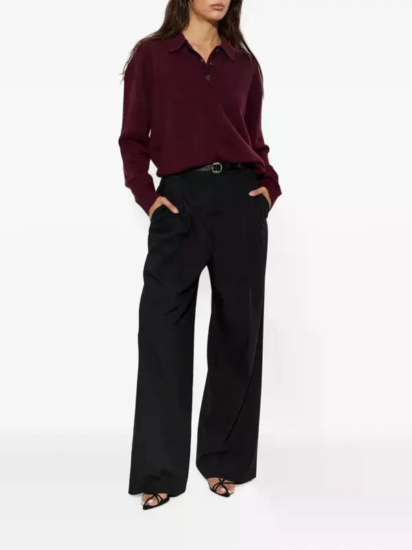 ANINE BING Lee Polo Sweater