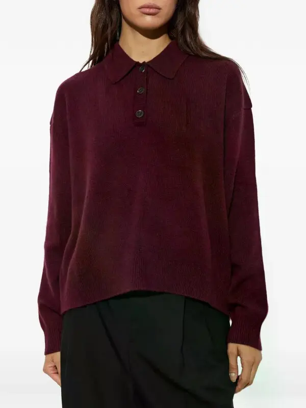 ANINE BING Lee Polo Sweater