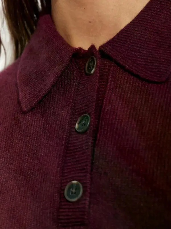 ANINE BING Lee Polo Sweater