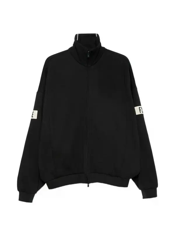 Fear Of God Logo-patch Zip-up Jacket - Black
