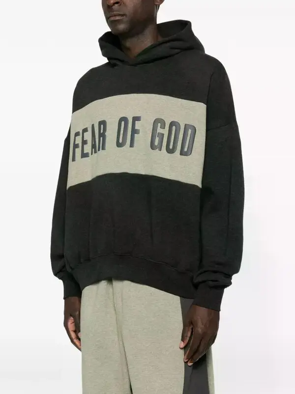 Fear Of God Logo-print Panelled Hoodie