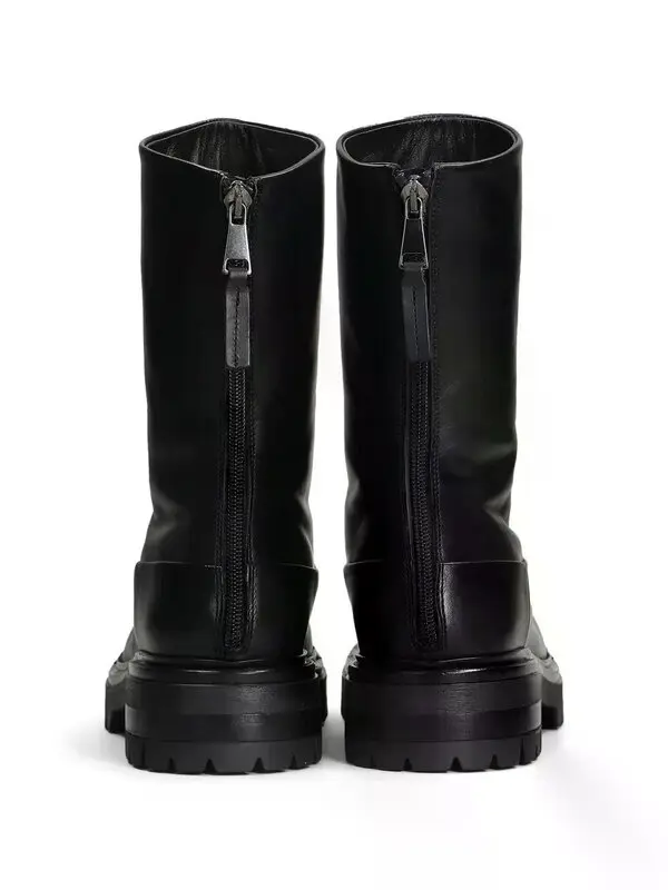 Elena Iachi Zip Leather Boots
