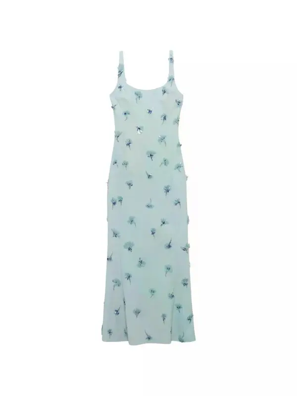Simkhai Briella Floral-embellished Gown - Blue