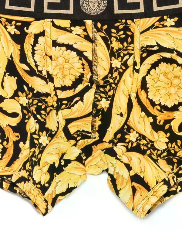 Versace Barocco-print Greca-border Boxers
