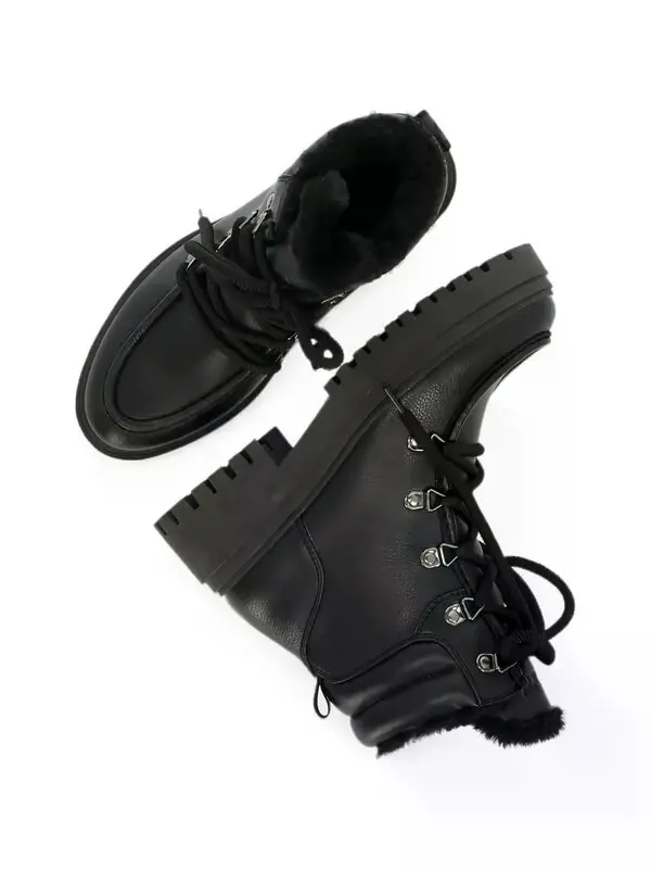 MEXX Lace-up Shearling Boots