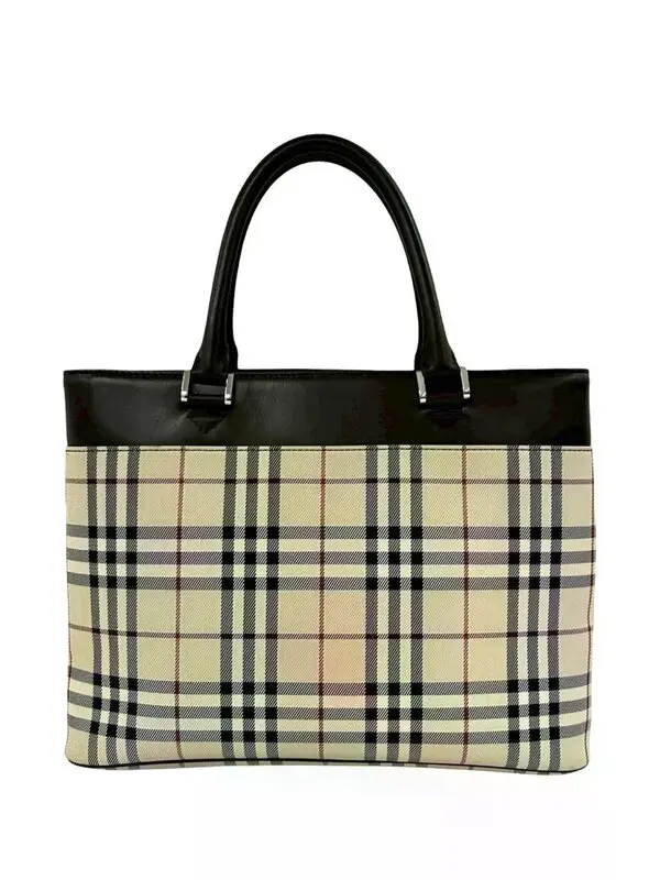 Burberry 1990-2000 House Check Canvas Handbag