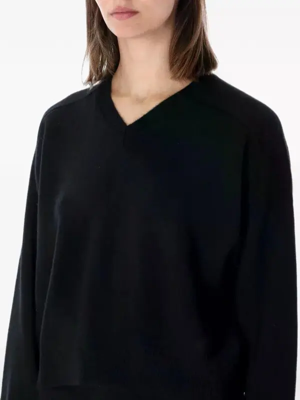 Loulou De Saison V-neck Ribbed Trim Sweater