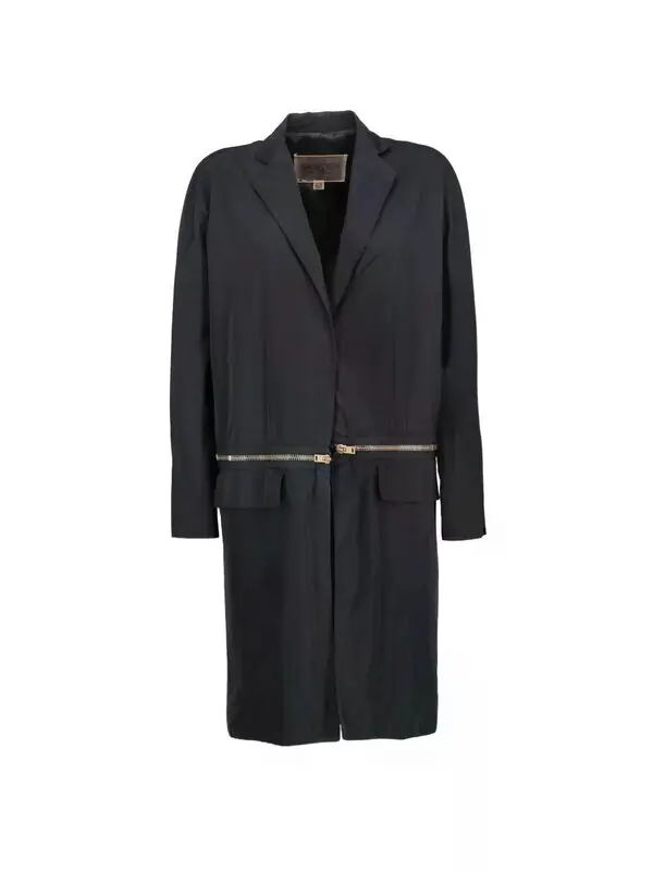 Giambattista Valli Zip-detail Coat - Black