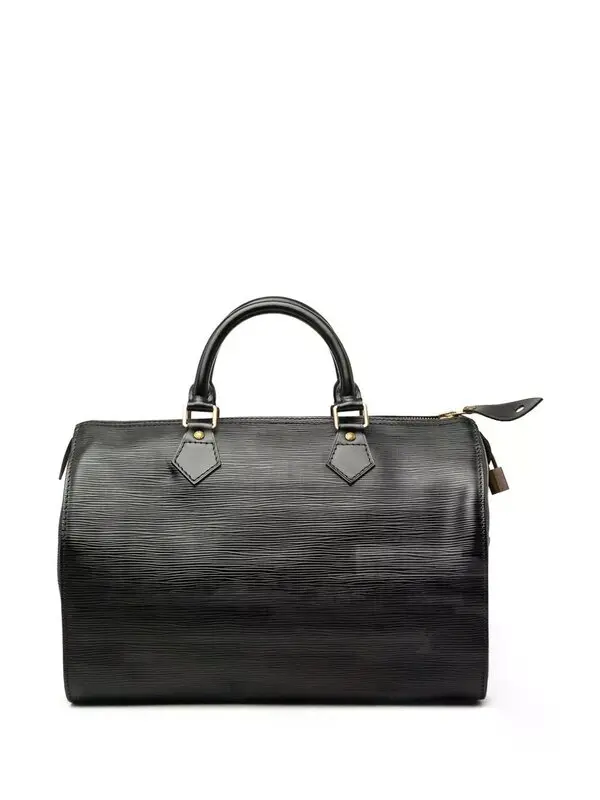 LOUIS VUITTON Epi Speedy 30 Boston Bag - Black