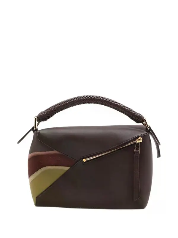 Loewe 2025 Small Nappa Calf Landscape Puzzle Edge Satchel - Brown