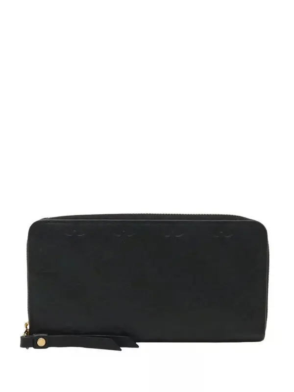 LOUIS VUITTON 2021-2026 Monogram Empreinte Zippy Wallet Long Wallets - Black