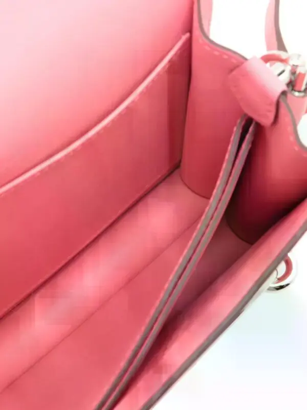 Hermès 2025 Mini Swift Sac Roulis 18 Crossbody Bag - Pink