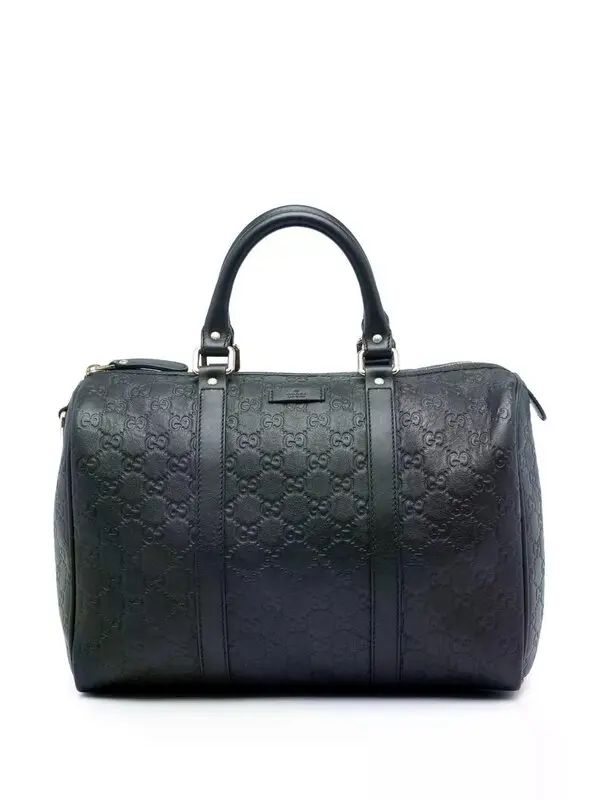 Gucci 2016-2026 Medium Guccissima Joy Boston Bag - Black