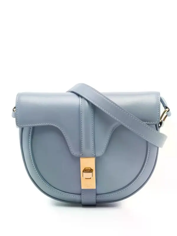 Celine 2020 Small Calfskin Besace 16 Crossbody Bag - Blue