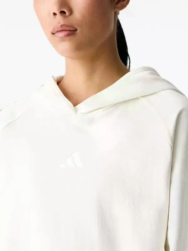 Adidas Embroidered-logo Raglan-sleeve Hoodie