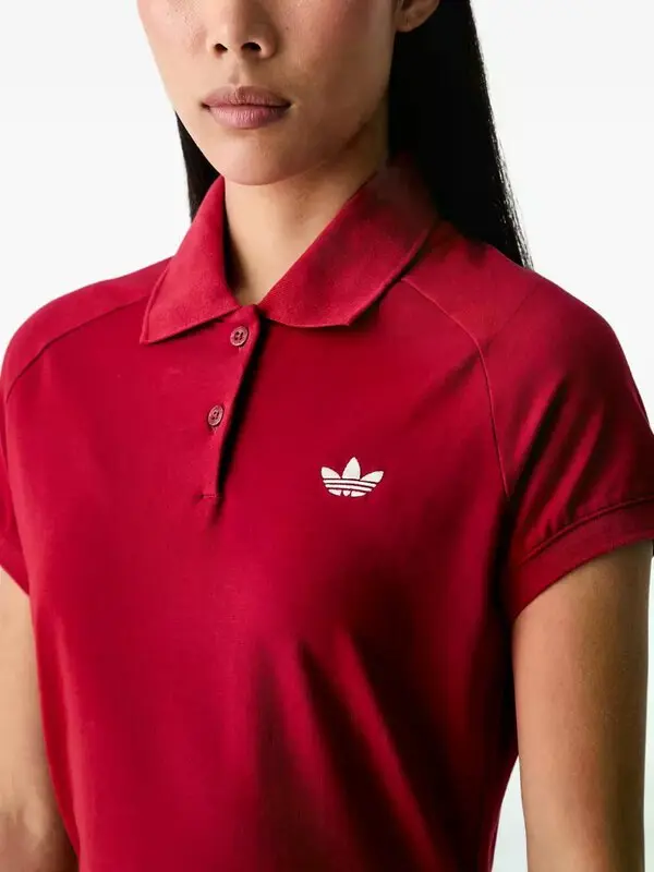 Adidas Mini Logo-embroidered Polo Dress