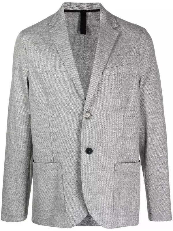 Harris Wharf London Notched-lapels Single-breasted Blazer - Grey