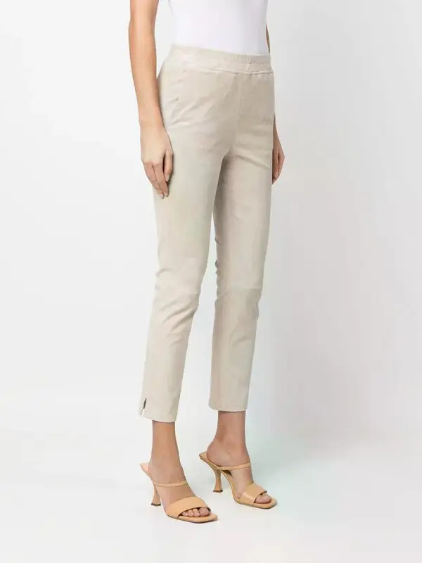 ARMA Cropped Skinny-cut Leather Trousers